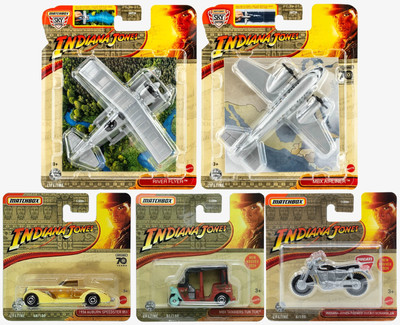 2023 2024 Matchbox Indiana Jones Set - River Flyer Airliner Auburn Tuk ...