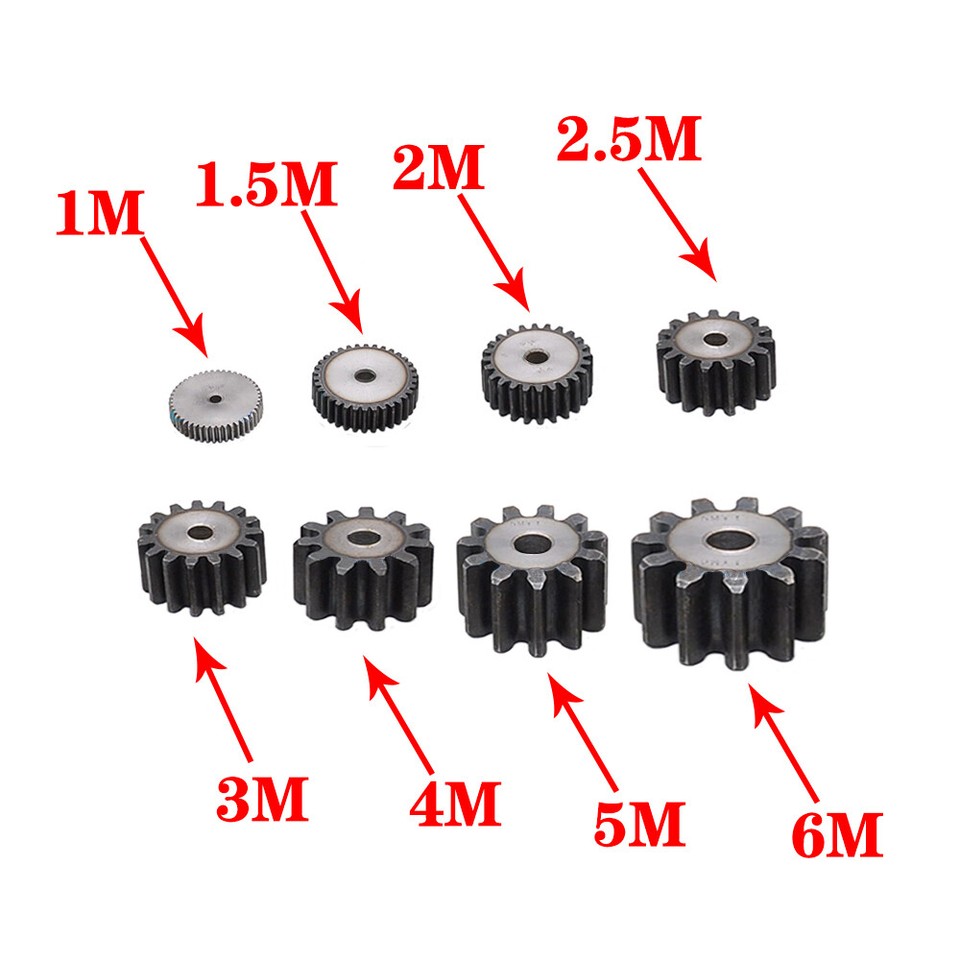 Module 1M, 1.5M, 2M Spur Gear Wheels Spur Wheel With 10 To 90 Teeth ...