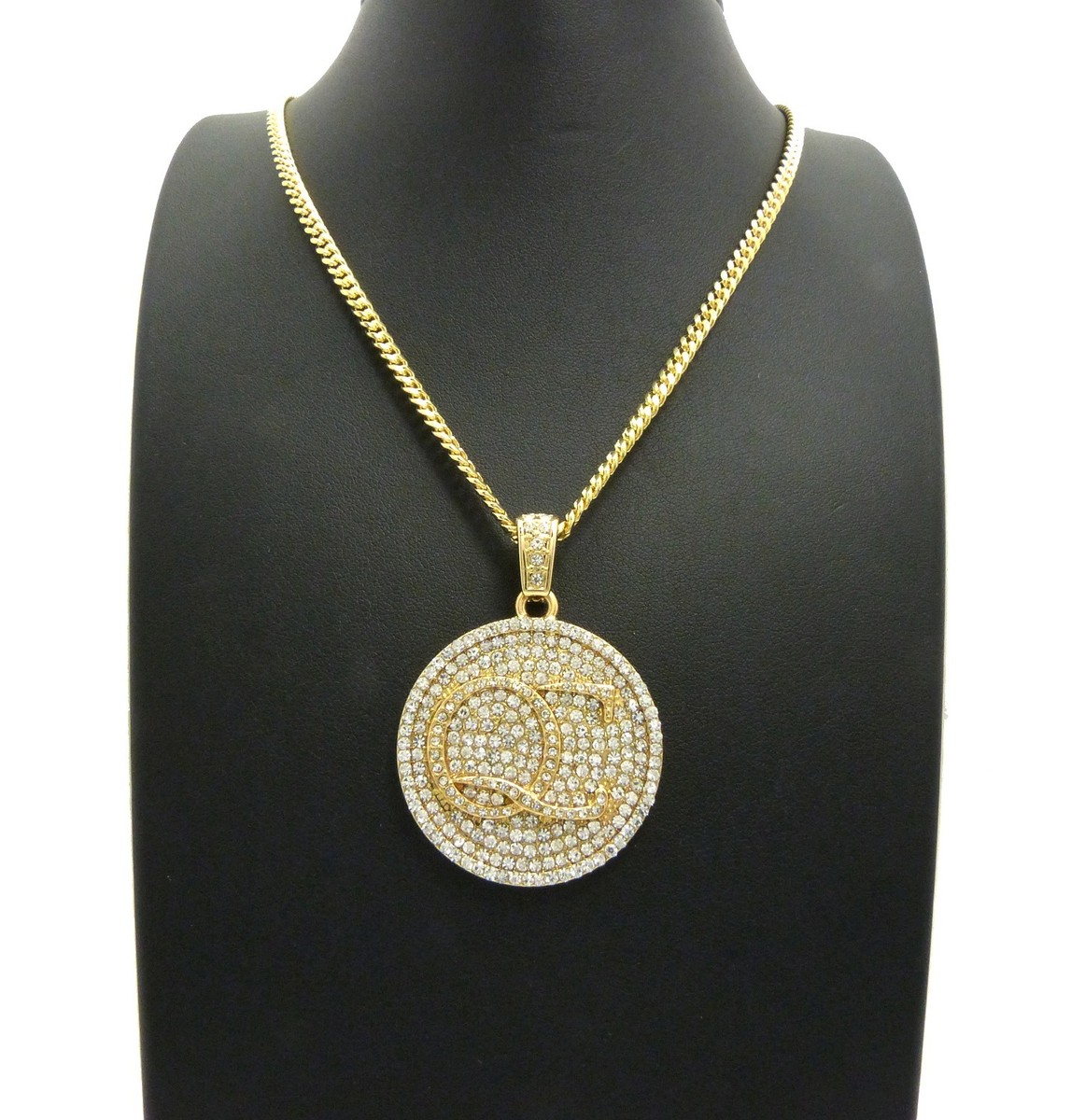 Stone Filled QC Round Pendant 24 Stone Filled QC Round Pendant 24