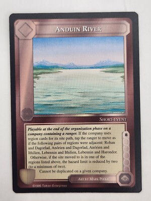 Anduin River LIMITED BLACK BORDER METW CCG MIDDLE EARTH THE WIZARDS ...