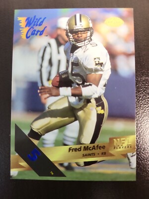 1993 Wild Card Fred McAfee 5 STRIPE card #169 | eBay