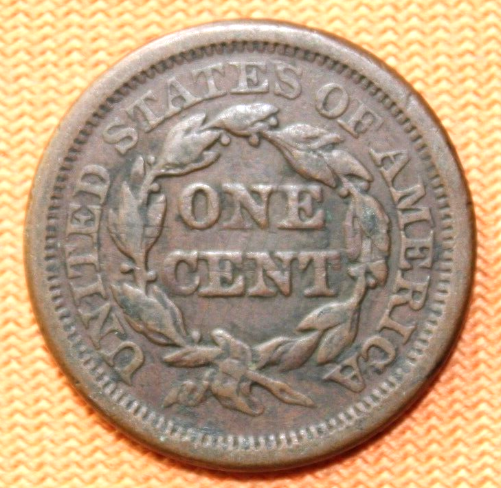 1850 Braided Hair Large Cent, Penny, 1C | eBay
