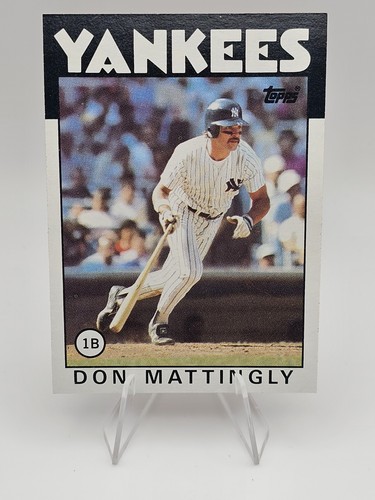 1986 Topps #180 Don Mattingly New York Yankees Near Mint Vending Box ...
