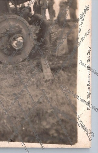 Antique RPPC Steam Locomotive Upside Down Wreck 1/4 Real Photo Postcard ...