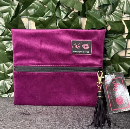 Makeup Junkie Penelope~ "Custom" - Small 9”x7” Cheetah Inside+ Tassel ...