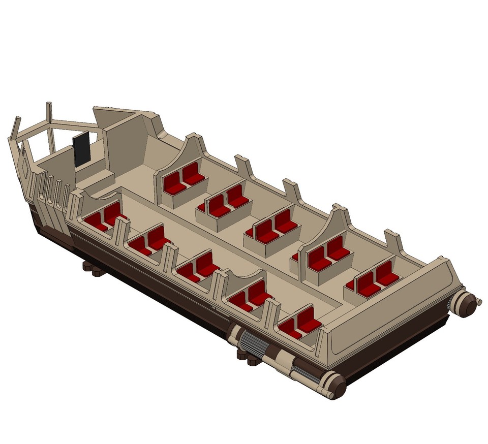 HFY-3920 Shuttle Ferry For 3.75 in (1:18) Figures (Painted) | eBay