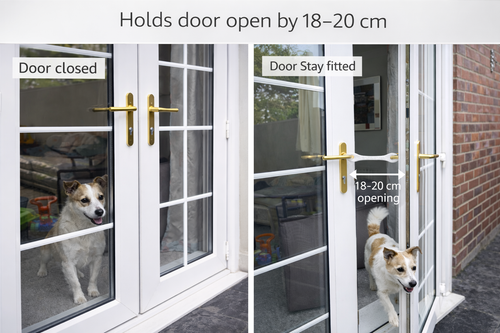 Genuine Door Stay® - French Door Stay - Hold Open Patio Door Holder ...