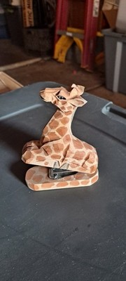 Giraffe Carved Wooden Stapler | eBay