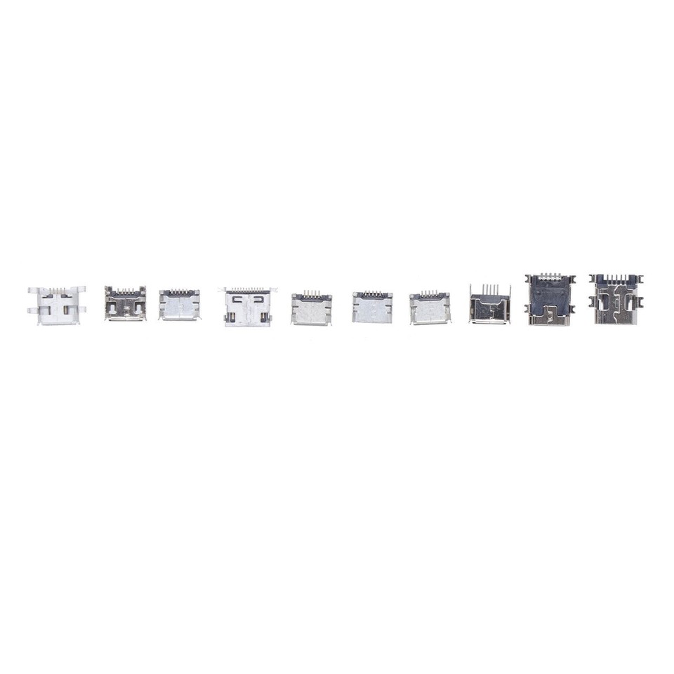 100Pcs Micro MINI USB Female Plug Connector USB Jack Connector for ...