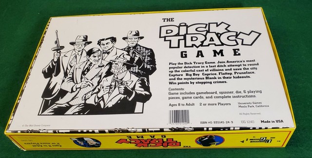 Vintage 1990 Disney The Dick Tracy Board Game Factory for sale online ...