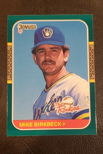1987 Donruss The Rookies Mike Birkbeck Milwaukee Brewers #19 | eBay