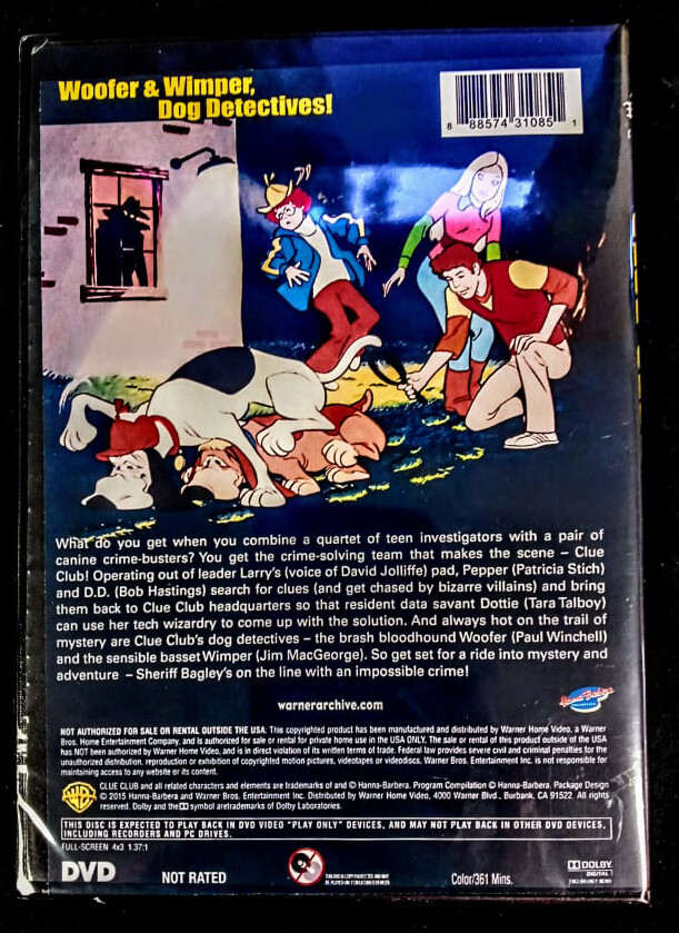 Clue Club The Complete Animated Series DVD Set NEW SEALED 888574310851 ...