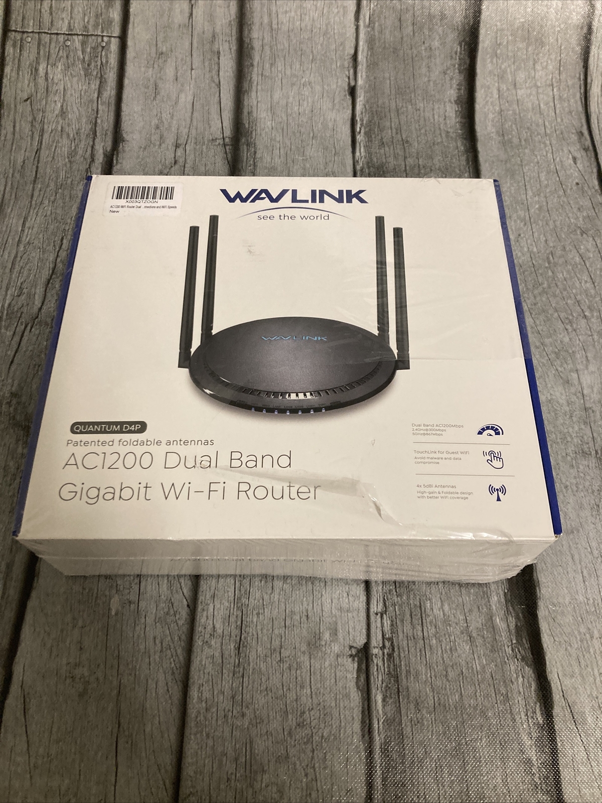 WAVLINK WiFi Router AC1200 Dual Band 5/2.4GHz Wireless Router Long ...
