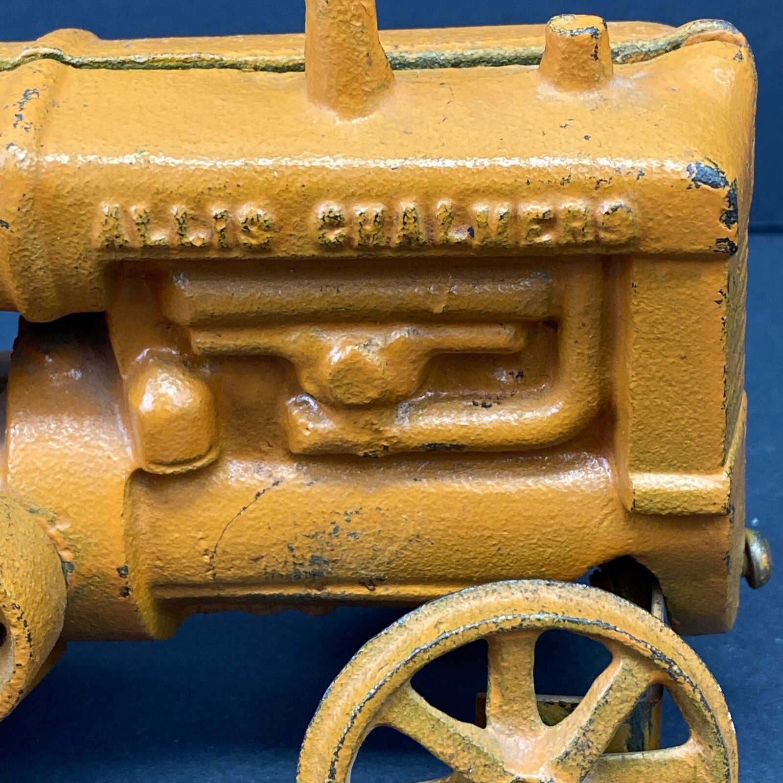 Vtg Cast Iron Allis Chalmers Toy Driver Complete With His Own Tractor ...