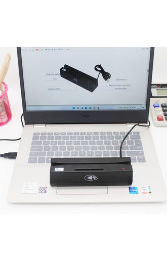 YL160-QICARWOW 4 In 1 USB Magnetic Swipe Card Reader-Plug and Play-480 ...