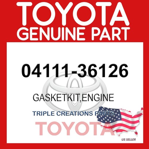 04111-36126 GENUINE OEM TOYOTA GASKETKIT,ENGINE 04111-36126 | eBay