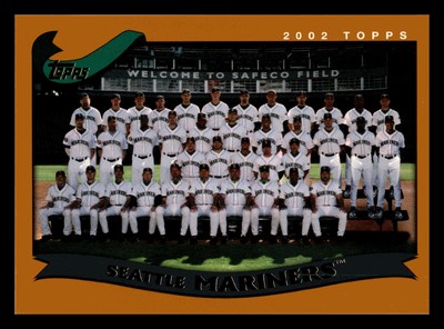 2002 Topps Seattle Mariners Team Card Seattle Mariners #666 Centered ...