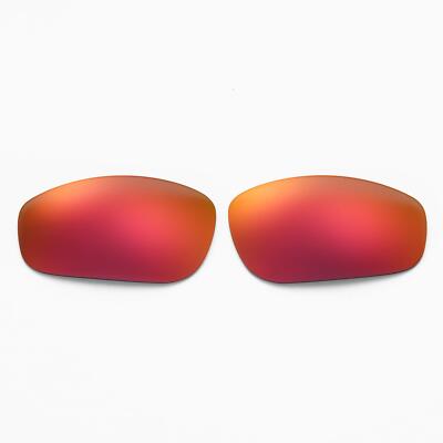 Walleva Fire Red Polarized Replacement Lenses For Oakley Fives 4.0 ...