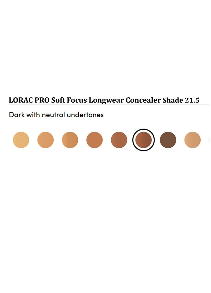 LORAC PRO Soft Focus Longwear Concealer 21.5 Dark W/Neutral Undertones ...