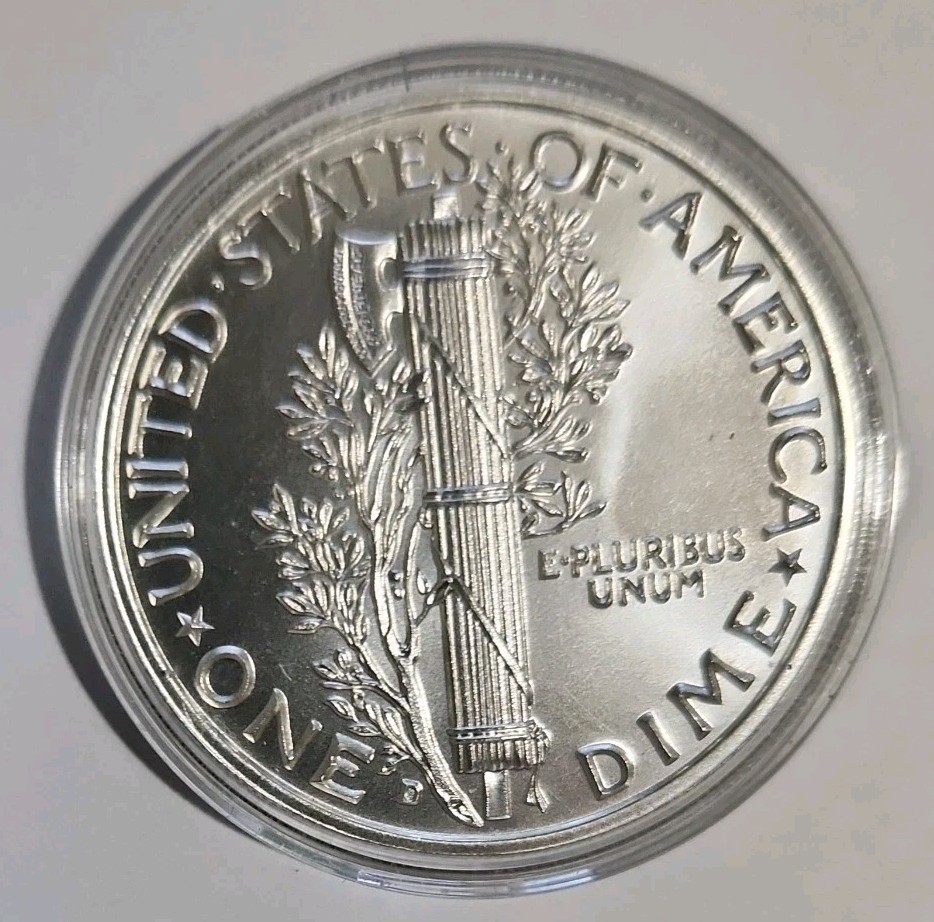Mercury Dime Tribute - 1916 Design / 1 Oz. .999 Fine Silver With Reeded Edge | eBay