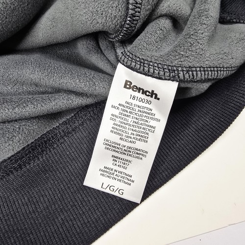 Bench Jacket Mens Large Black Full Zip Urbanwear Fleece Lined Casual ...