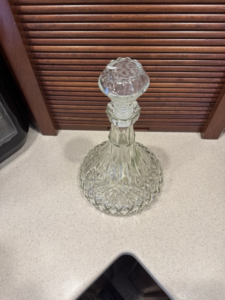 Vintage Ship Captain Decanter Glass w/Stopper | eBay
