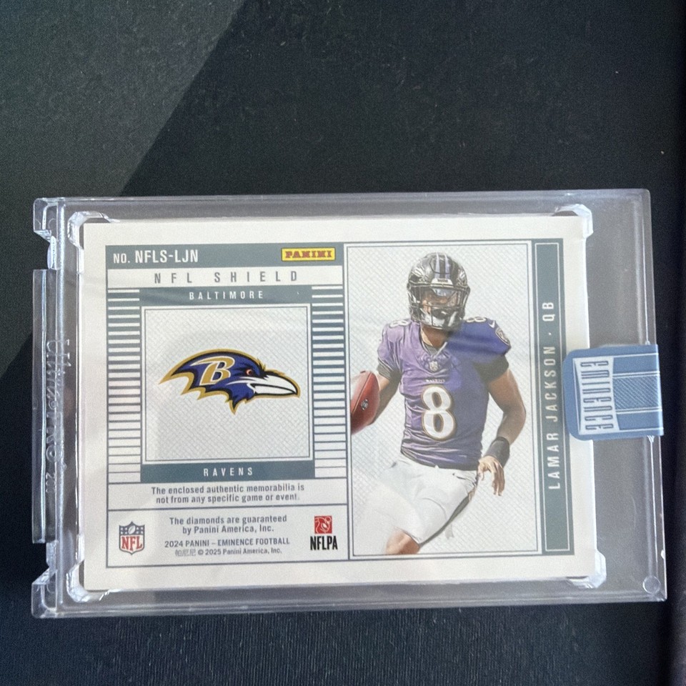 2024 Panini Eminence Lamar Jackson NFL Shield Quad Diamond 1/1 | eBay
