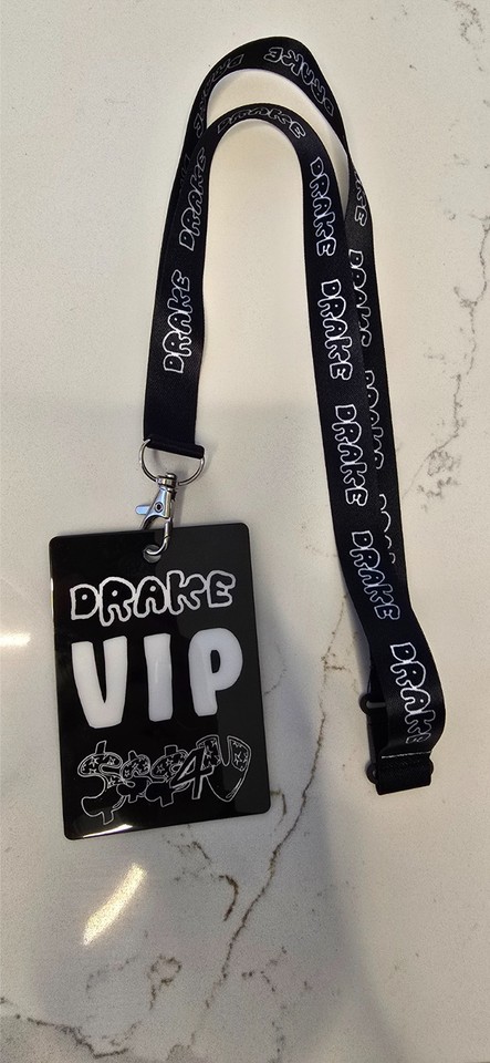 VIP Exclusive Drake tour Lanyard SSS4U $$$4U Tour | eBay UK
