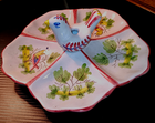 Vintage Italian Art Pottery Divided Dish | eBay
