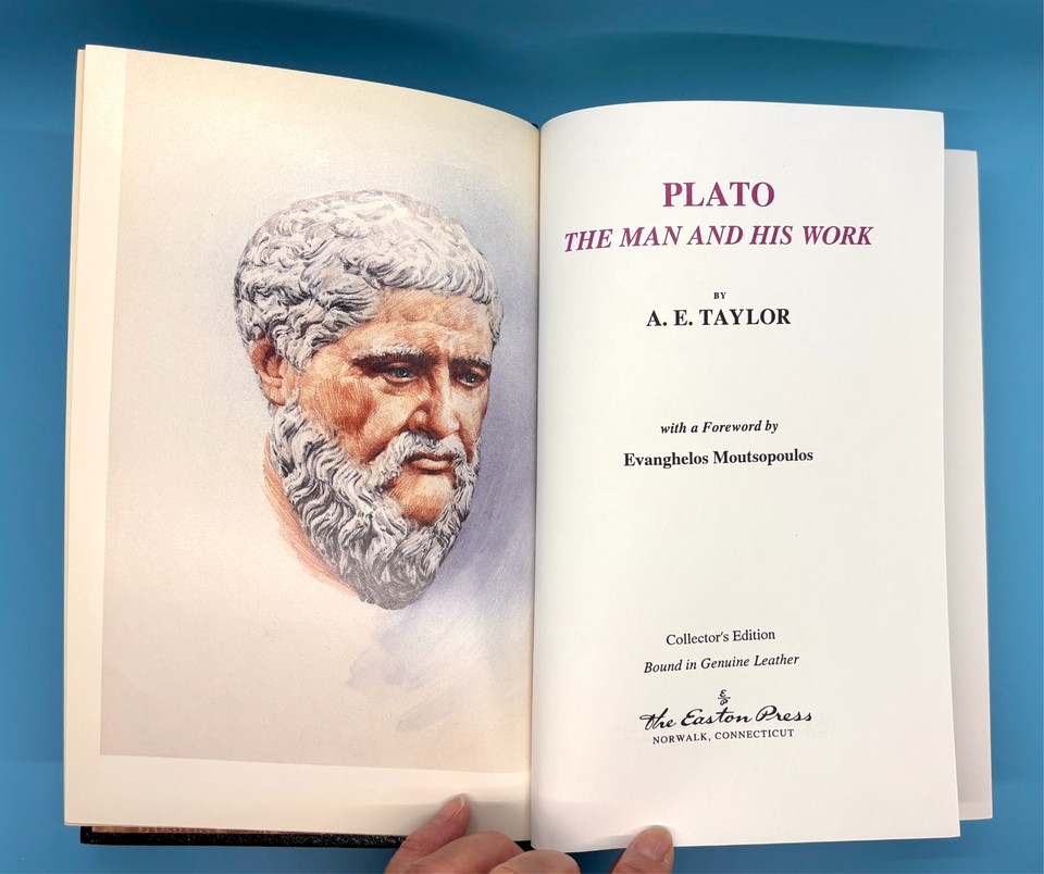 Easton Press Plato - The Man and His Work by A. E. Taylor Great Lives Very Good | eBay