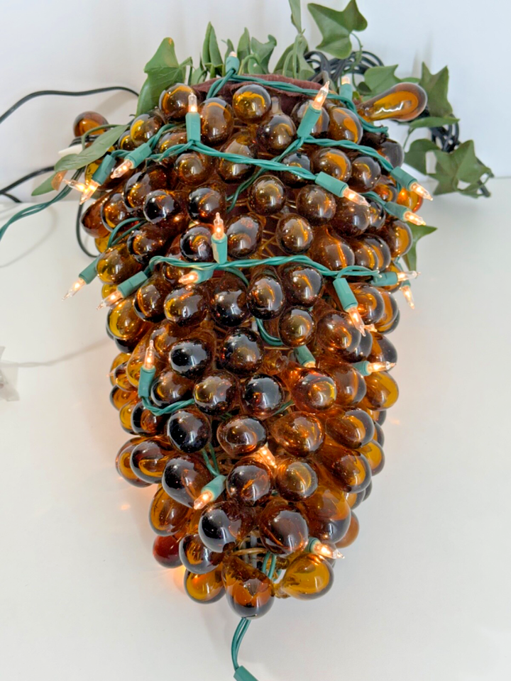Large Vintage Swag Hanging Grape Light (Approx. 20" tall) As Is READ | eBay