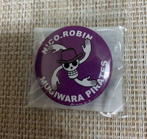 One Piece pirate flag "NICO ROBIN"can badge pinback button | eBay