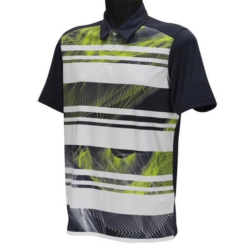 Oakley Aero Stripe Mashie Polo Mens Size S Small Graphite Grey Golf Tee ...
