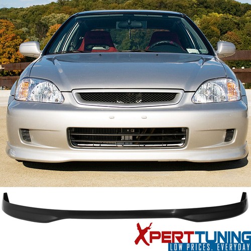 Fits 99-00 Honda Civic EK JDM T-R Style Front Bumper Lip Spoiler ...