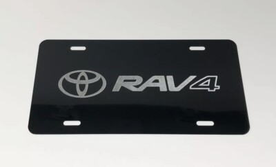 Toyota RAV 4 LOGO Car Tag Diamond Etch on Aluminum License Plate | eBay