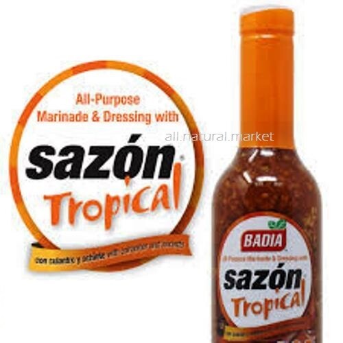 BADIA - SAZON TROPICAL MARINADE with CORIANDER & ANNATTO 20 OZ