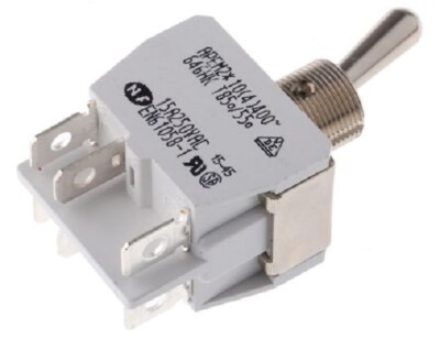 Apem TOGGLE SWITCH 646H/2K 10A 24V DC 17.5mm Actuator, Latching DPST, Solder,Tab | eBay