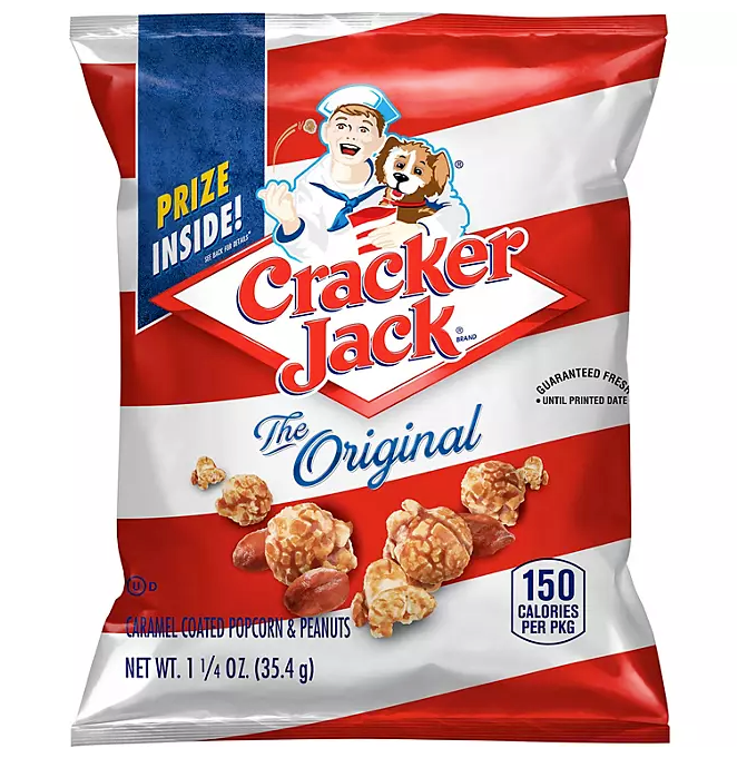 Cracker Jack Original Caramel Coated Popcorn and Peanuts (1.25 oz., 30 ...