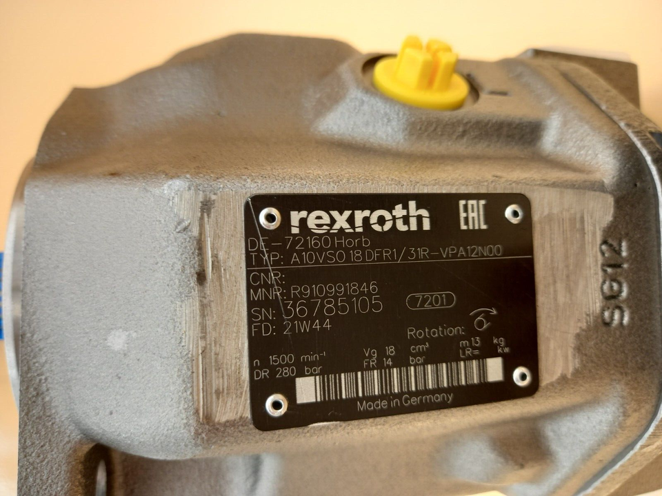 Rexroth A10VSO 18 DFR1/31R-VPA12N00 AXIALKOLBENPUMPE R910991846 | eBay