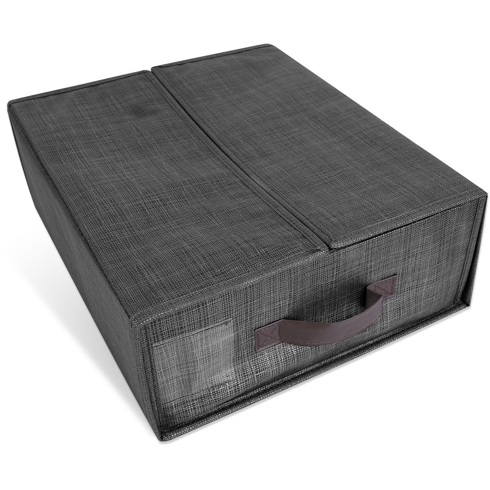 4 Pack Sheet Cube Bed Sheet Set Organizer, Foldable Storage Box for ...