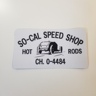 So Cal speed shop sticker decal hot rod rat vintage look drag race ...
