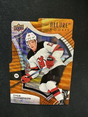 21-22 UD Allure Hockey Rookie Die Cut Orange Slice 129 Tyce Thompson | eBay