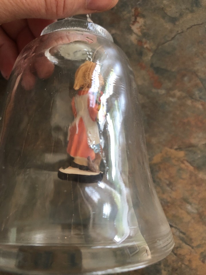 Dolfi Made In Italy Lead Crystal Bell Girl With Flower Bouquet | eBay