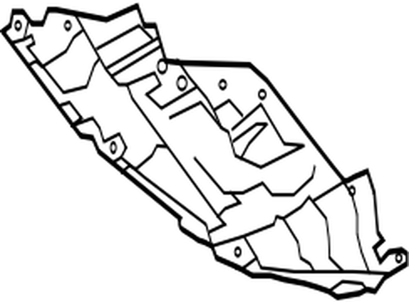 51442-07030 Toyota Cover, engine under, lh 5144207030, New Genuine OEM ...