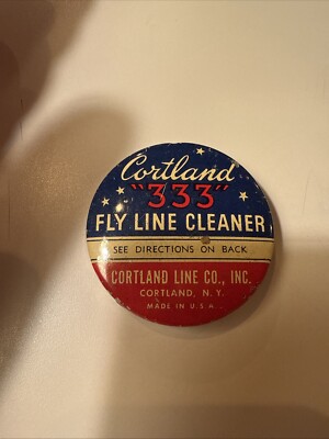 VINTAGE CORTLAND 333 FLY LINE CLEANER IN TIN E-6 # NI | eBay