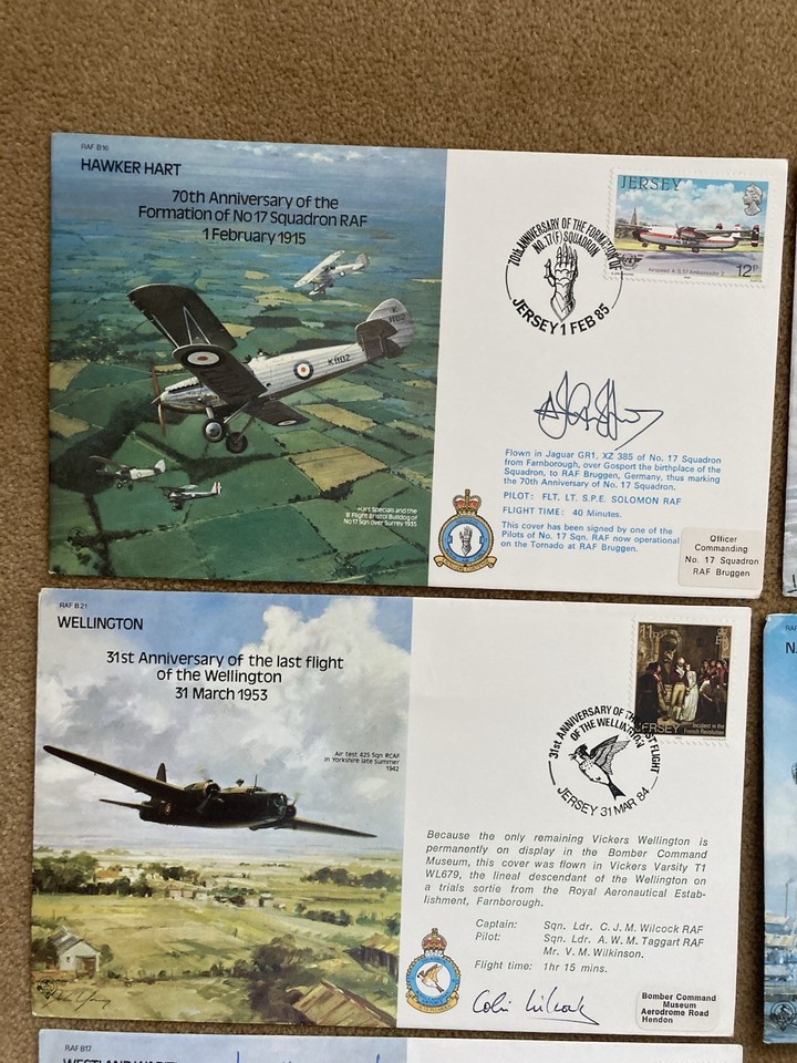 12 RAF Covers All SIGNED - BOMBER COMMAND B Series - Aircraft, Military ...