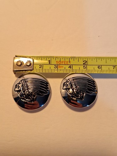 Indian Motorcycle Conchos Screw Back Lot Of Two 1" | eBay