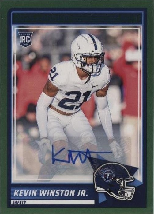 2025 Score - Rookies Kevin Winston Jr. #97 Green Signatures (AU, RC ...