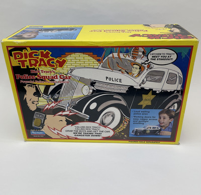 Dick Tracy Police Squad Car 12" Box & Instructions 1990 Playmates 100% ...