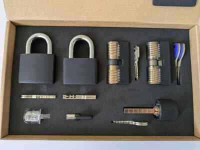 Curious Smith 6-Piece Practice Lock Set - Clear Locks with Rubber ...